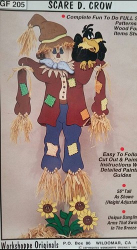 Workshoppe Originals Scare D Crow Wood Pattern Christmas Decoration ...