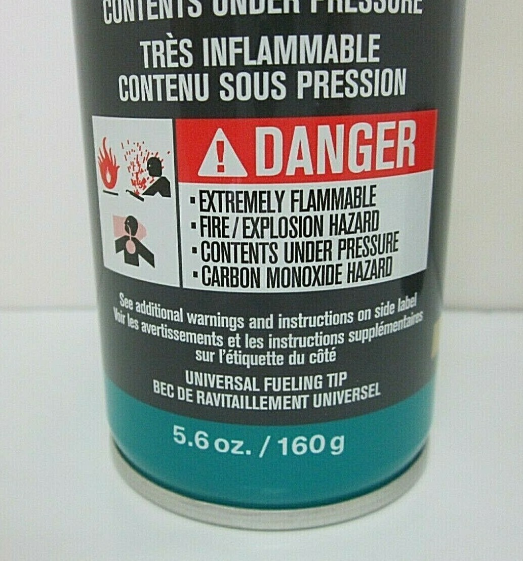 1 BUTANE Fuel REFILL Cylinder Can 4 Refillable Torch Lighter ...