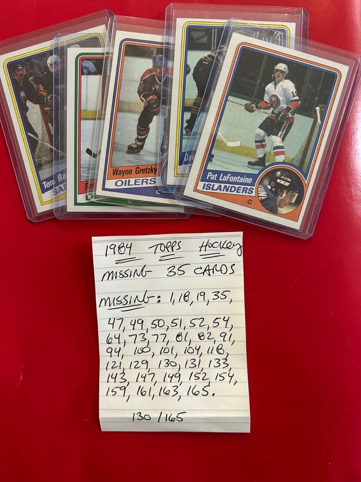 1984 Topps Hockey NEAR complete set (missing 35 cards) | eBay