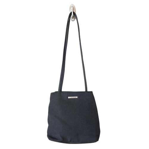 Moda Bella Black Woven Shoulder Bag Small Purse Long Strap Chic Minimal ...
