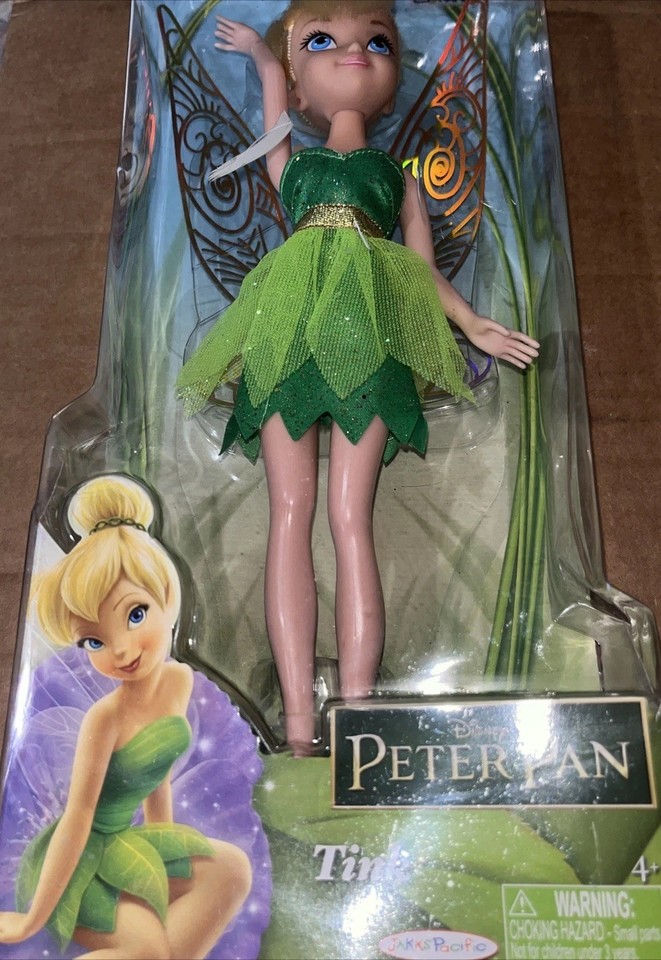 Peter Pan Disney Fairies TINK Doll Jakks Pacific Doll NIB holographic ...