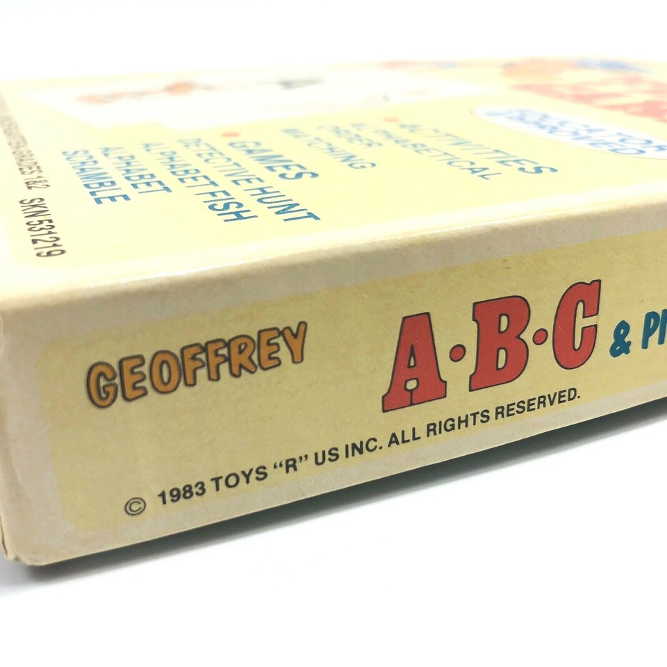 Vintage Toys R Us ABC Flash Cards Picture Alphabet Education Geoffrey ...