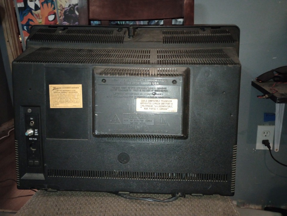 VTG 19" Zenith Space Command Retro Wood Grain CRT TV - No Remote Tested ...