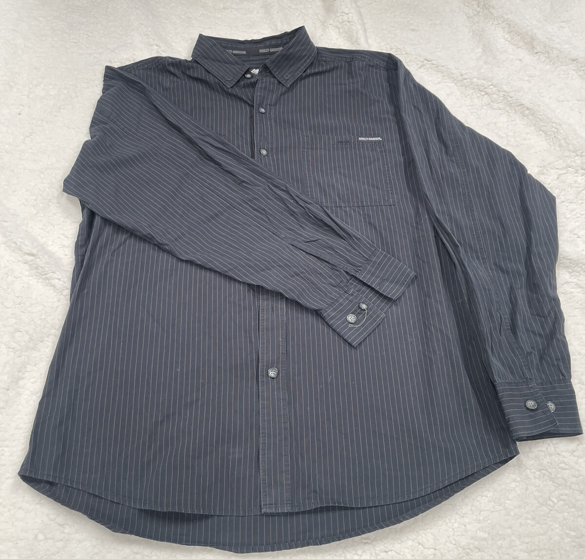 Harley Davidson Legendary Motorcycles Long Sleeve But… - Gem