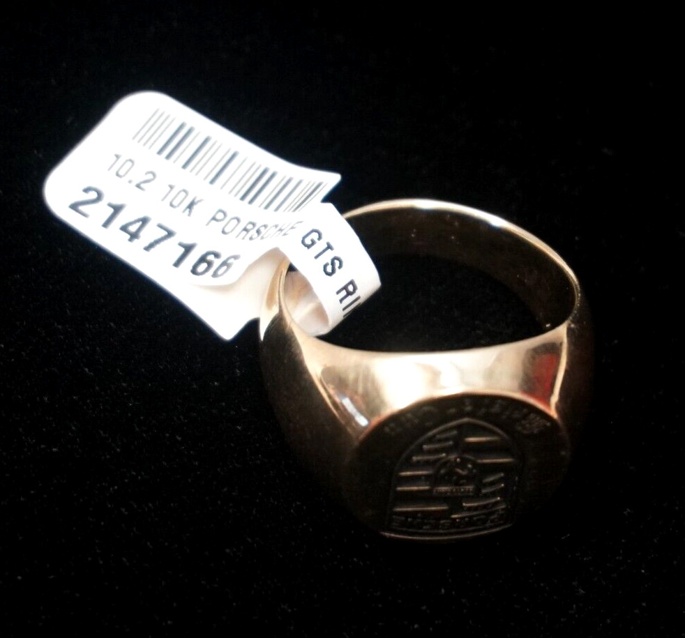 10k Yellow Gold Porsche Ring - Gem