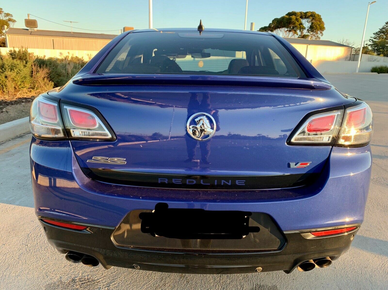 VF Commodore bootlid REDLINE Vinyl Sticker - Gloss Black | eBay