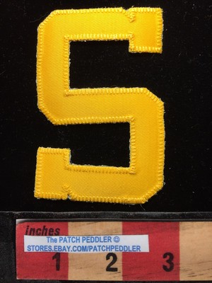 LETTERS Yellow Block 3 1/2" Letter "S" Patch Initial For Jacket 62E2 | eBay