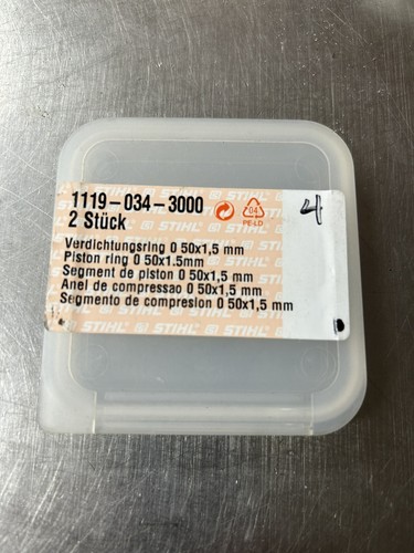 NEW OEM STIHL PISTON RING TWO SETS 1119-034-3000 038 AV SUPER 038 AVS ...