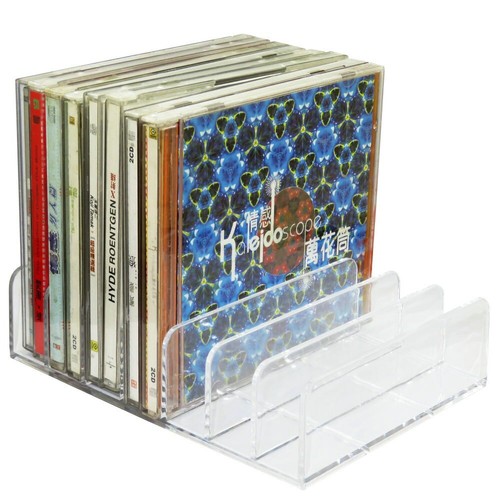 CD Storage Holder Rack Display,Premium Organizer Clear Acrylic CD-DVD ...