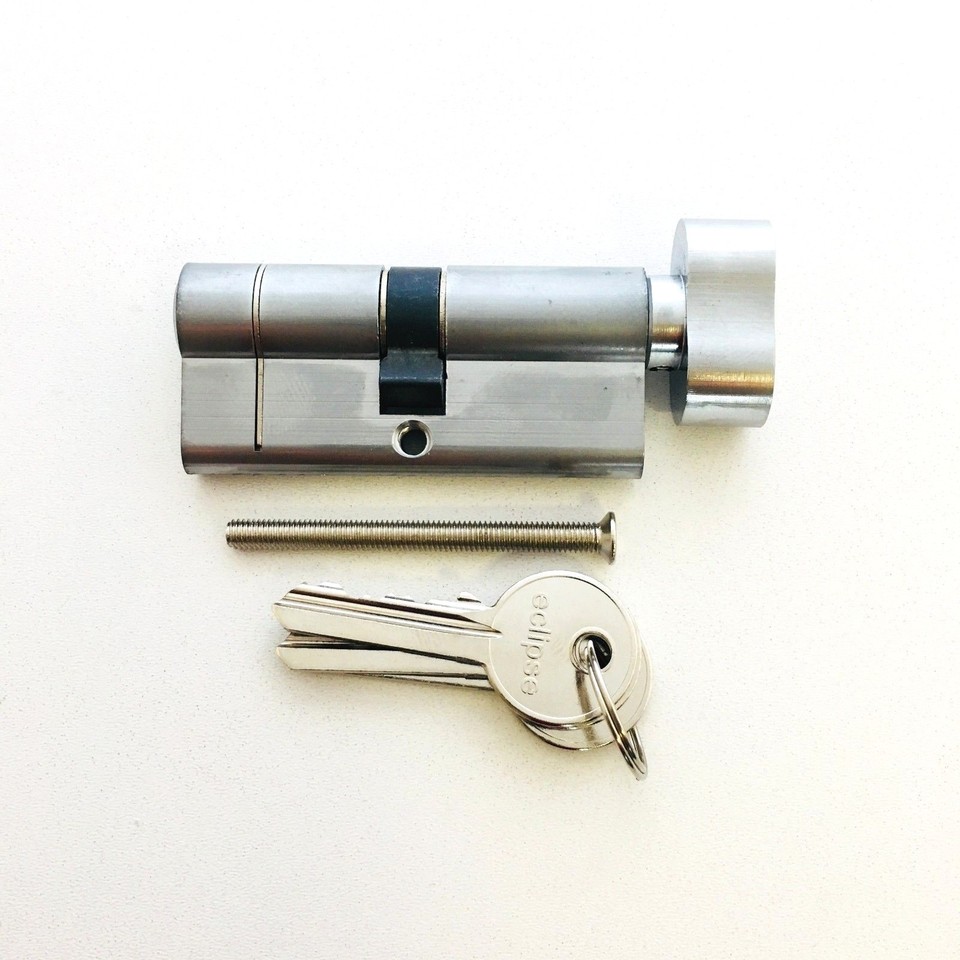 Eclipse Satin EURO Profile KEYED ALIKE Cylinder Upvc Aluminium Door ...