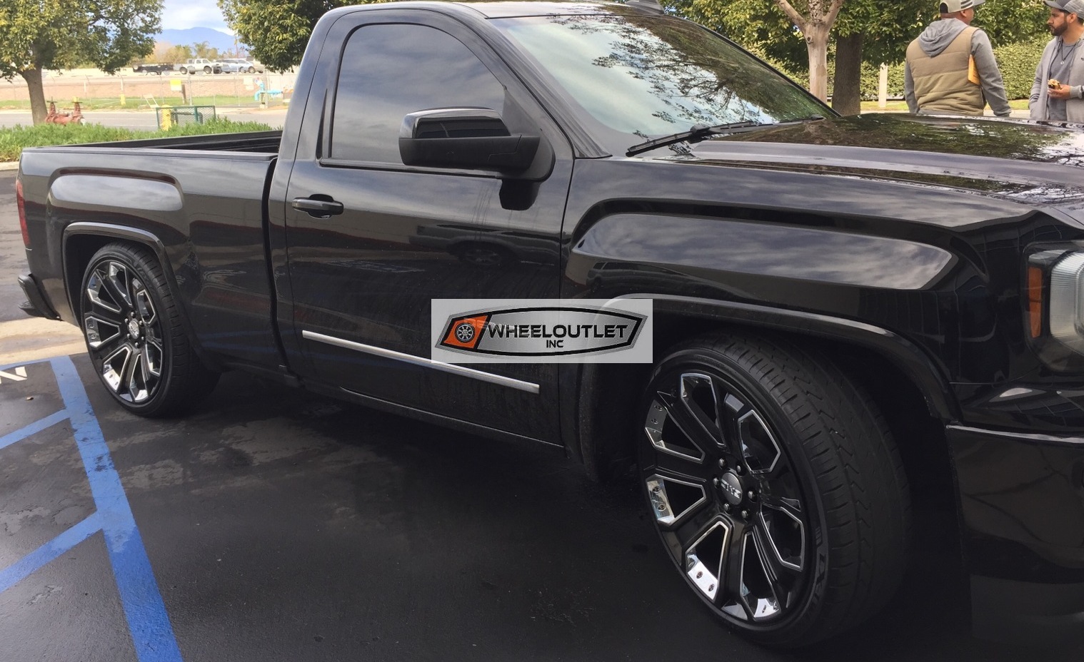 (1)24" GMC Yukon Denali Style Wheels Gloss Black Rims Sierra Tahoe ...