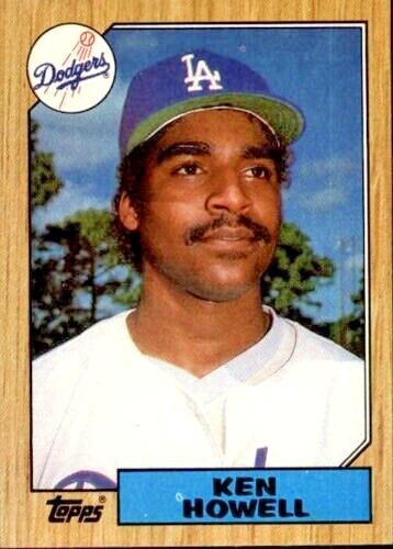 1987 Topps #477 Ken Howell Pitcher Los Angeles Dodgers FREE shipping | eBay