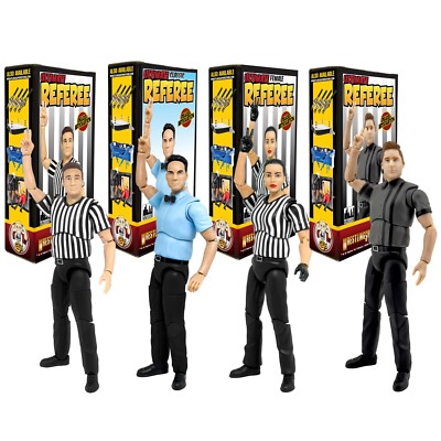 Set of Four Ultimate Referees With Deluxe Articulation for WWE & AEW ...
