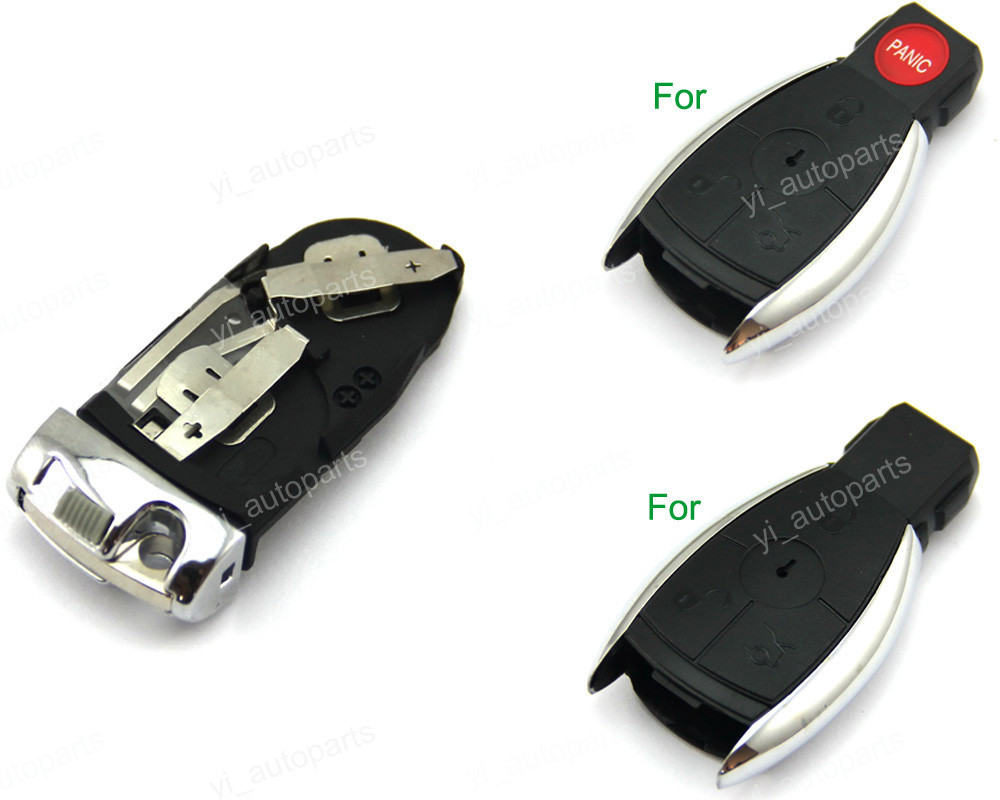 Uncut Smart Insert Emergency Key Blade + Holder For Mercedes-Benz 07-09 ...