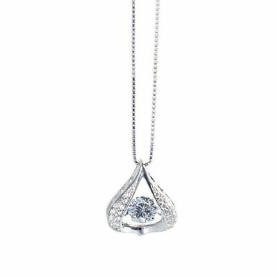 Decor Drop Shape Pendant Necklace, crystal minimalist charm gift,rose ...