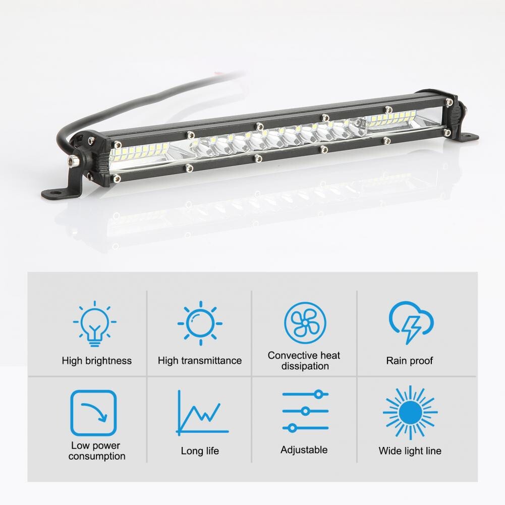 Bright Car LED Work Light Bar Flood Spot Driving for Offroad Adventures ...
