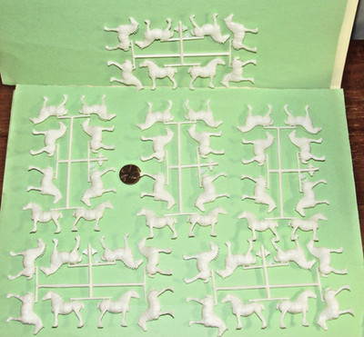 24 Jordan ho White CIRCUS / FARM DRAFT HORSES for Model Train Layouts ...