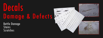 Battle Damage Decals - Water Transfers - Modelling Wargames 28mm ...