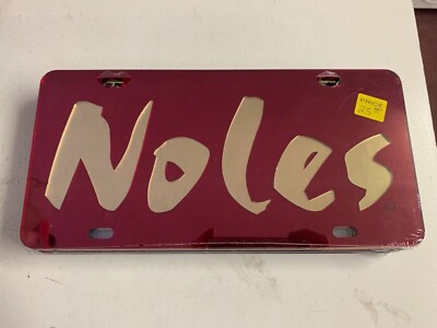 Florida State Seminoles FSU NCAA Mirrored Laser Cut License Plate ...