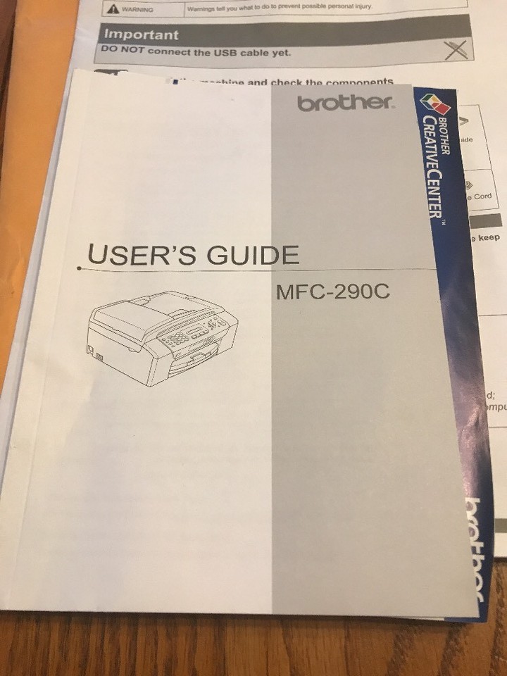 Brother Owner Manual / User's Guide for MFC-290C Ships N 24h | eBay