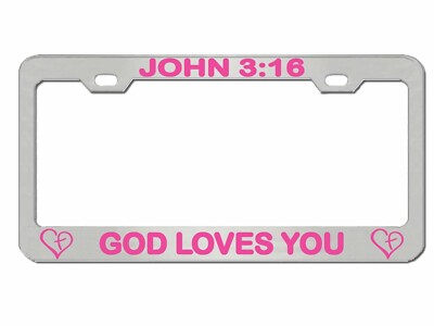 John 316 God Loves You Jesus Christ Christian Car License Frame | eBay