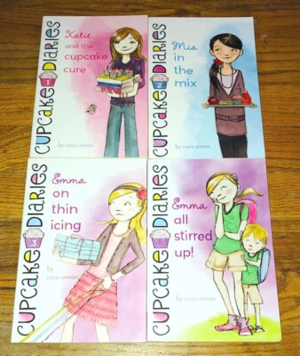 Lot of 4 Cupcake Diaries Coco Simon Children's Chapter Book 1-3 7 ...