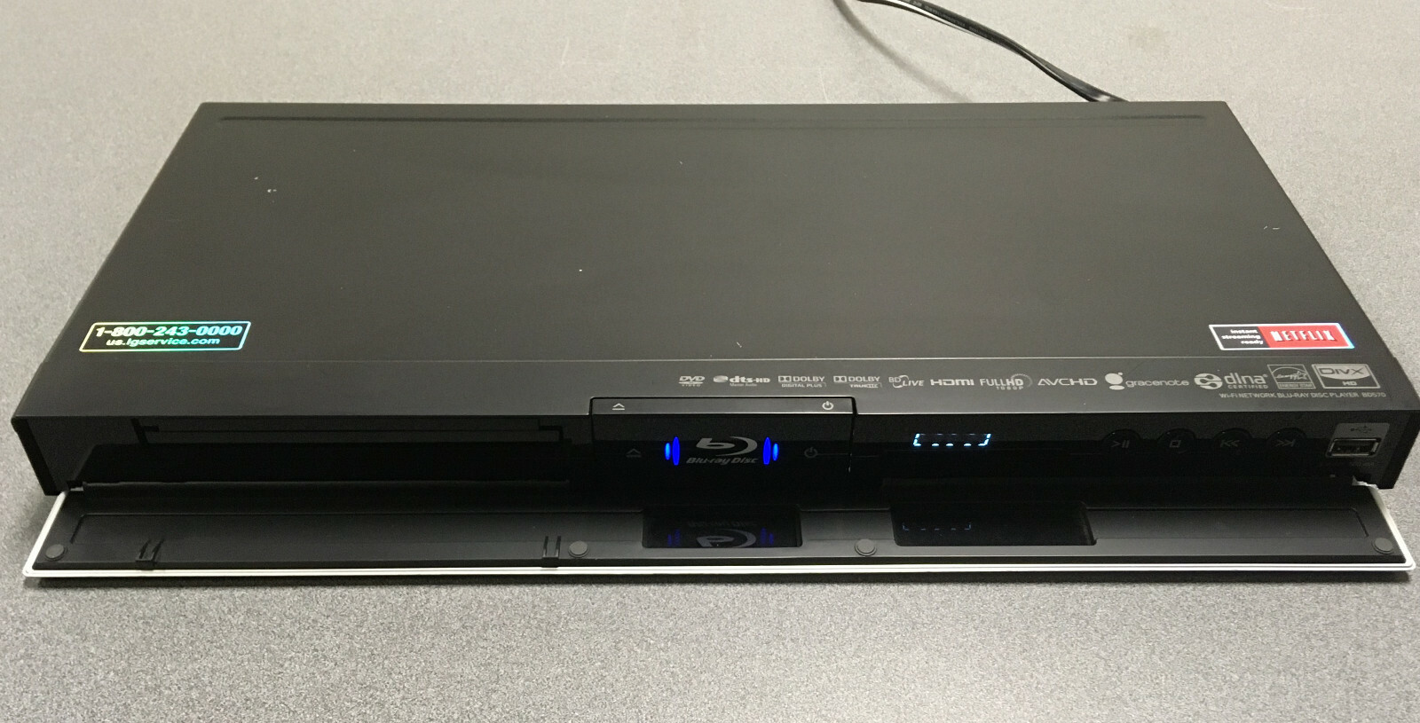 LG BD570 WiFi Network Blu-ray Disc Player, Tested/Working, with Remote ...
