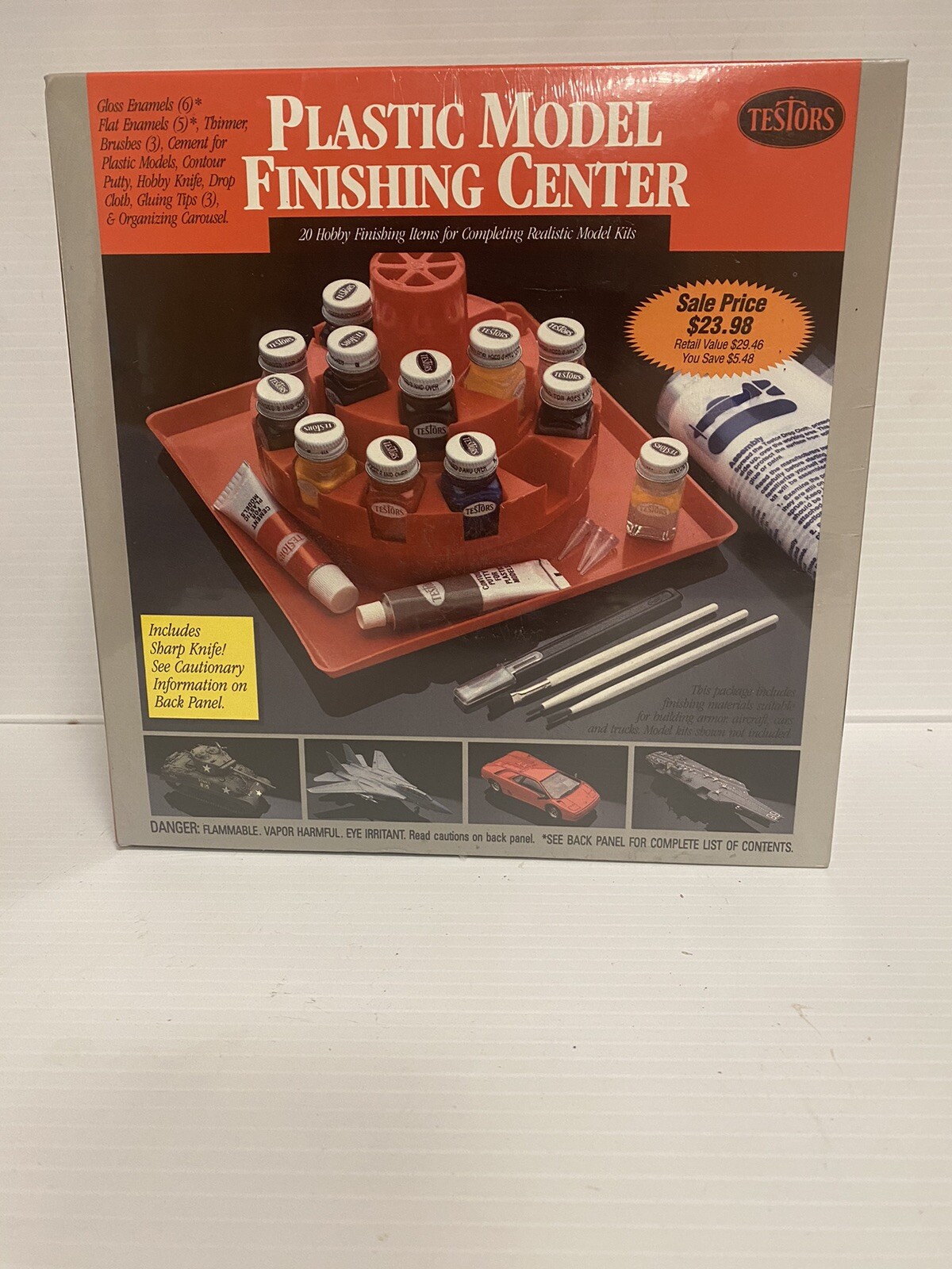 Vintage 1998 Testors Plastic Model Finishing Center Kit 9172 FACTORY ...