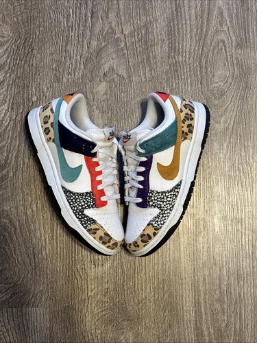 Nike Dunk Low SE Safari Mix Sneakers Animal Pack DN3866-100 Women's ...