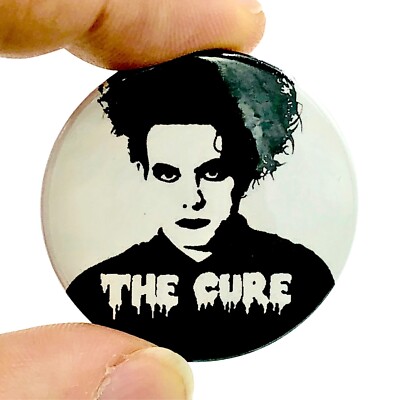 Robert Smith The Cure 38mm Goth Punk 1980s Inspired Button Pin Badge ...