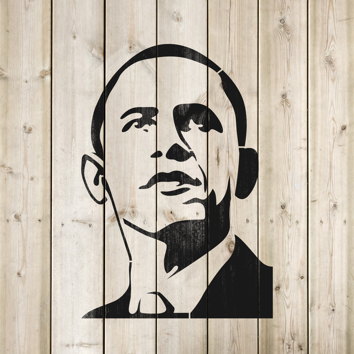 Obama Logo Stencil