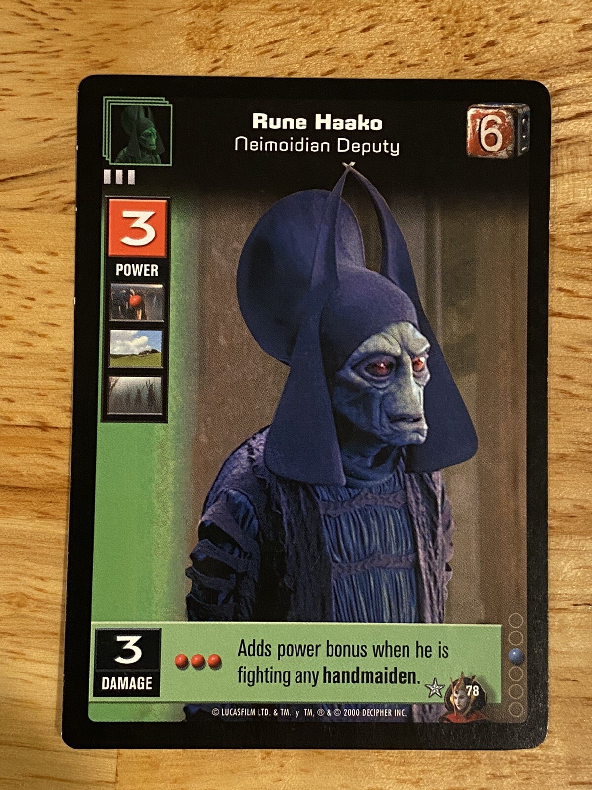 Rune Haako, Neimoidian Deputy - Battle of Naboo - Young Jedi CCG YJ | eBay