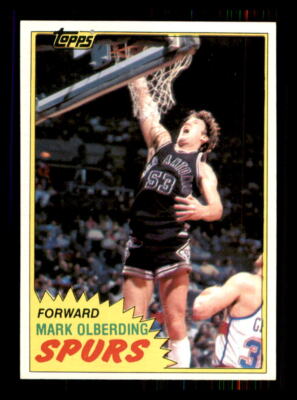 1981 Basketball Topps Mark Olberding San Antonio Spurs #MW104 5 | eBay