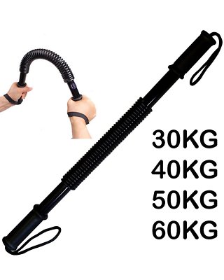 Flexible Power Twister Stretch Spring Bendy Bar Gym Exercise 30 40 50 ...