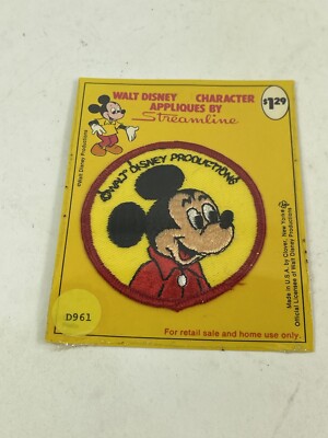 Vintage Streamline Walt Disney Productions Mickey Moose NOS Applique Patch | eBay