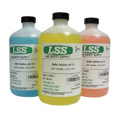 GRAINGER APPROVED 793EN7 Red Buffer Solution,pH 4.00,500mL,Plastc ...