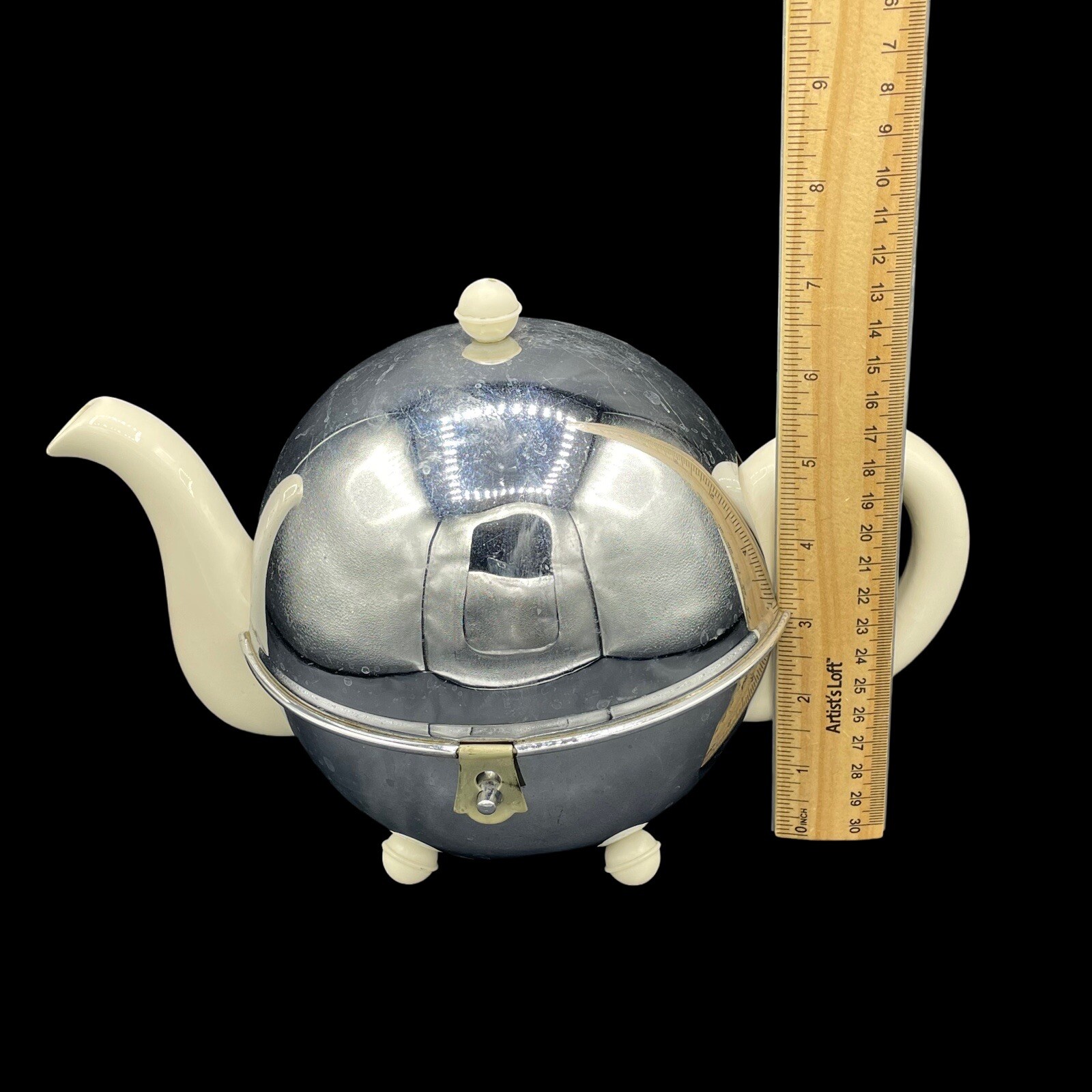 VTG Everhot PBB Mid Century Coffee Pot Tea Pot Creamer Sugar Chrome ...