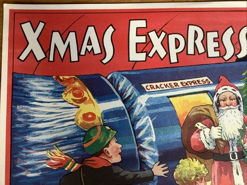Batger’s Christmas Cracker Label “Xmas Express Crackers” Genuine ...