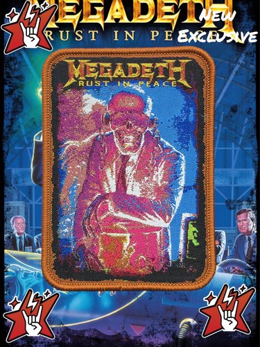 Megadeth Exclusive Woven Patch Thrash Metal Slayer Metallica Anthrax | eBay