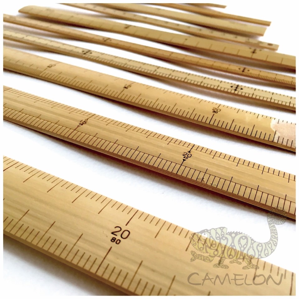 MADE IN JAPAN Japanese Bamboo Rule Small Ruler Scale 30cm 300mm | eBay