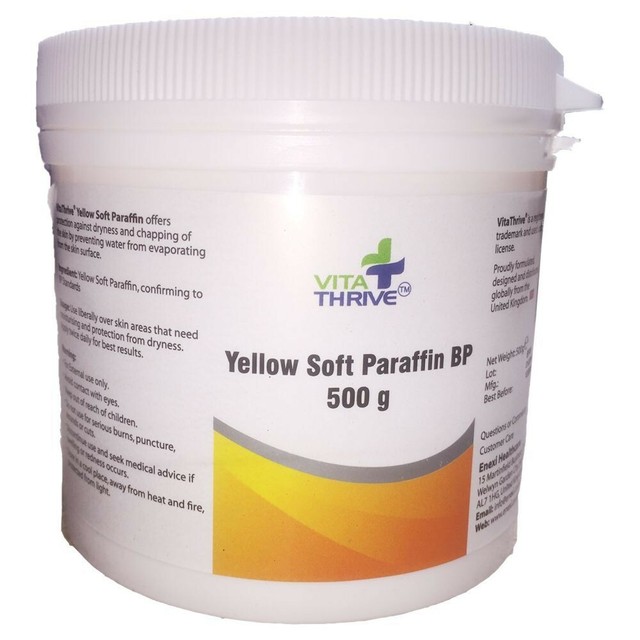 Vitathrive Yellow Soft Paraffin BP Ointment 500g Emollient Dry Skin for ...