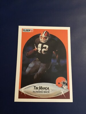 1990 Fleer # 53 TIM MANOA Cleveland Browns Nice Card ! | eBay