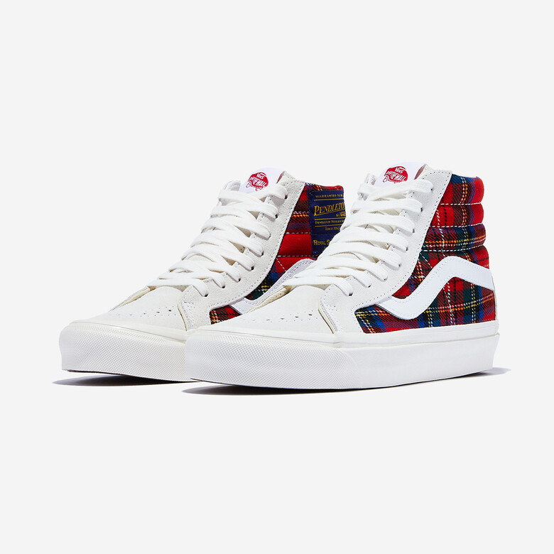 New Vans x Pendleton SK8-Hi 38 DX Shoes Sneakers (VN0A38GF9GT) - Red | eBay