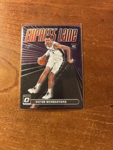 2023-24 Optic Victor Wembanyama Purple Prizm Express Lane Rookie Spurs ...