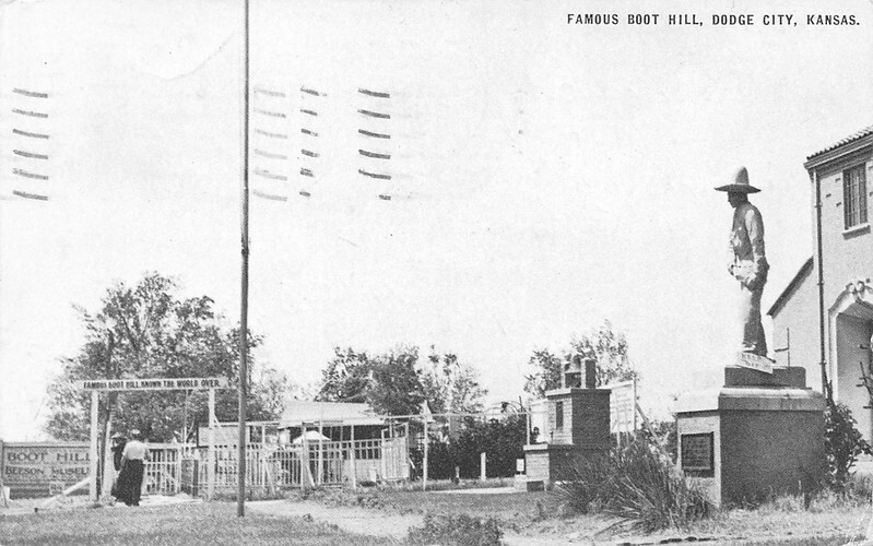 Famous Boot Hill Dodge City Kansas Conoco Touraide Station | eBay
