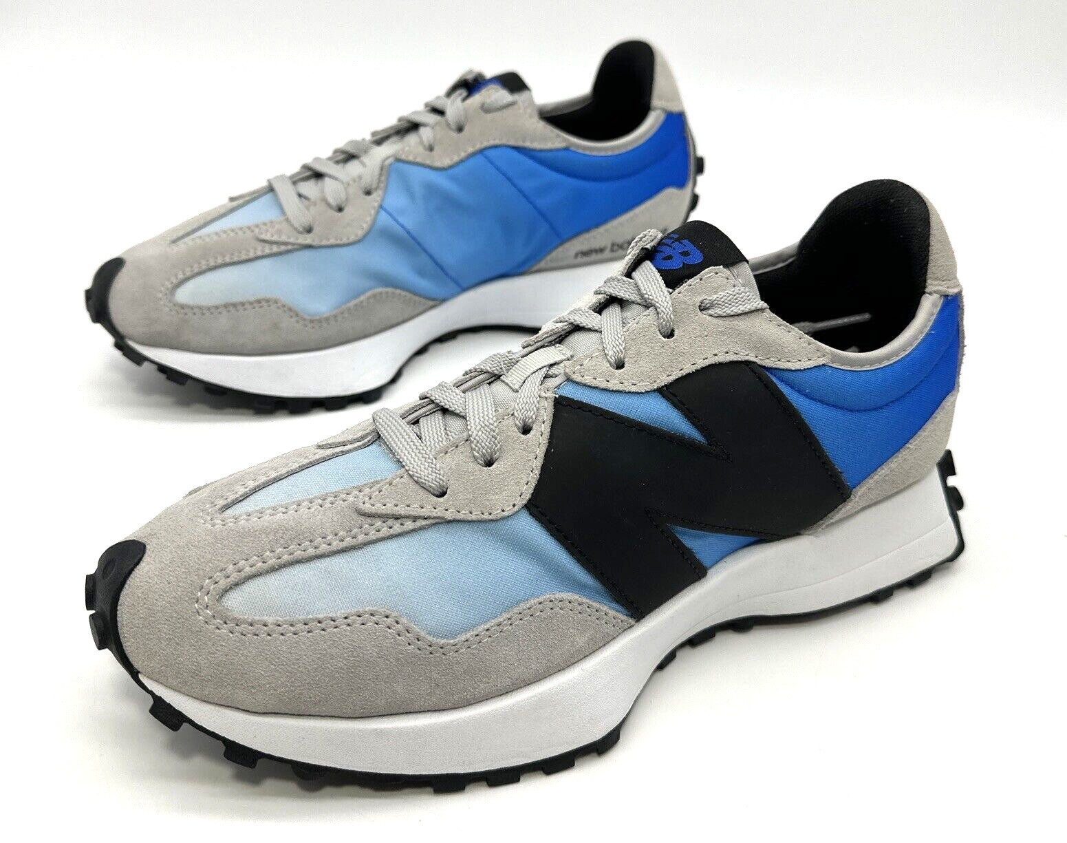 New Balance 327 Light Aluminum Cobalt Blue Mens Size … - Gem