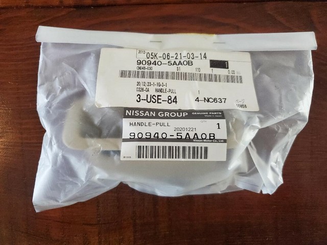 Genuine Nissan Handle Pull Back Door 909405AA0B / 90940-5aa0b OEM for ...