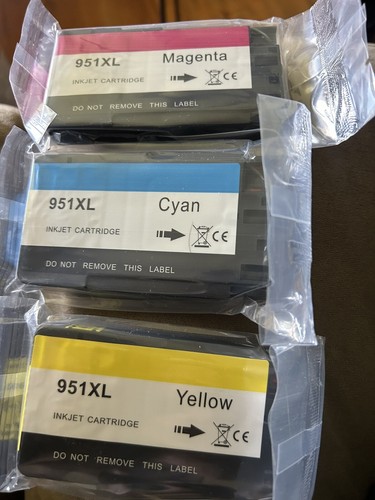 3pk For HP 951 XL CMY Ink Cartridges For OfficeJet Pro 8100 8600 251dw ...