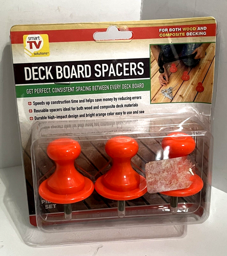 DECK BOARD SPACERS 3 Piece Set Orange Smart TV Solutions NEW SEALED ...