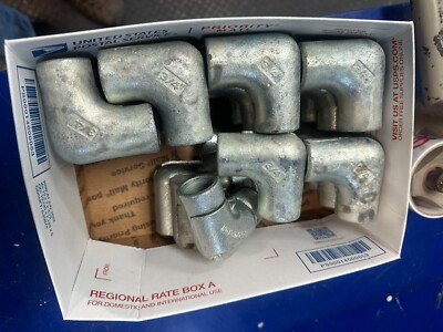 Appleton 3/4" Rigid Pull Elbow, Box of 21, Malleable Shipped Priority ...